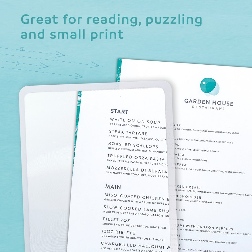 MAGNiF-i Flexible Magnifying Sheet | A5 Magnifier | IF