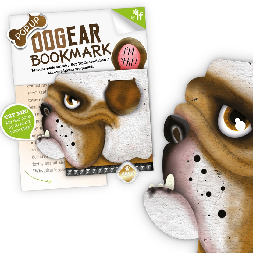 Dog Ear Bookmarks | ‘Pop-up’ Dog and Book Friendly |IF