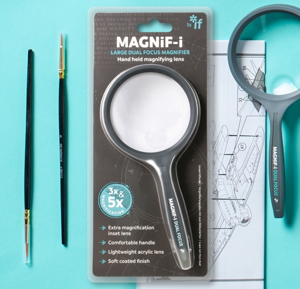 MAGNiF-i Large Dual Focus Magnifier | Hand Held Magnifier |IF