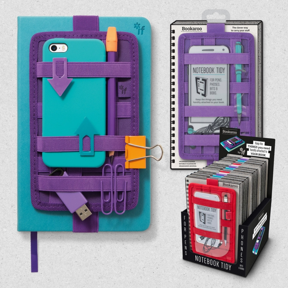 Bookaroo Notebook Tidy | Stationery Lovers | Attach to book storage | IF
