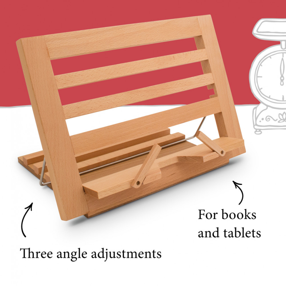 Wooden Reading Rest | Large Book and Tablet Stand | IF
